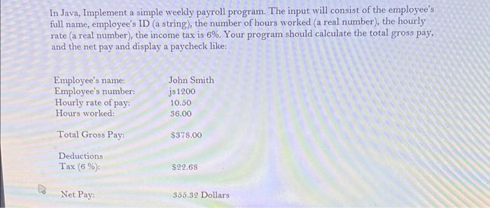 Solved please help in javacan you please make sure decimals | Chegg.com