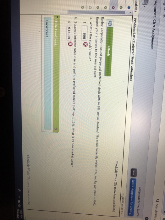 Solved bell signment: Ch 9 Assignment Q Search this | Chegg.com