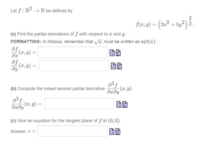 Solved Let f: R2 + R be defined by 3 f(x,y) = (222 + 5y2) 2. | Chegg.com