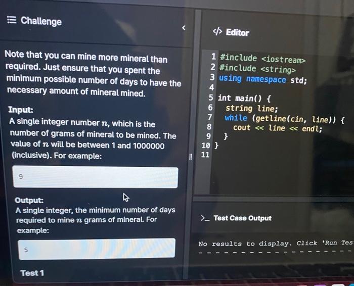 Solved Challenge Editor Asteroid Mining 1 #include 2 | Chegg.com