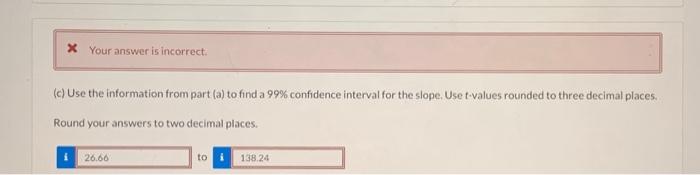 Computer output for a regression line to predict the | Chegg.com