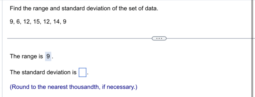 Solved Find the range and standard deviation of the set of | Chegg.com