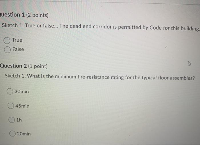 Solved Question 1 (2 points) Sketch 1. True or false... The | Chegg.com