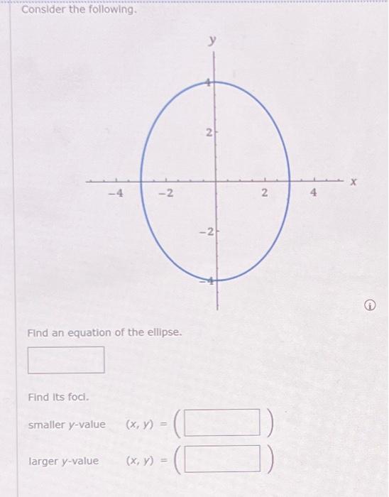 Solved Find an equation of the ellipse. Find Its foci. | Chegg.com