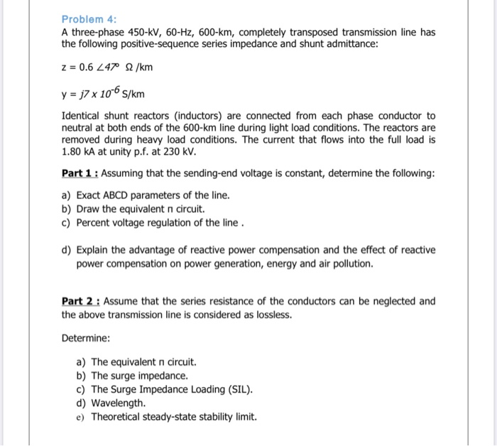 Solved Problem 1 A single-phase 110 KVA load with power | Chegg.com