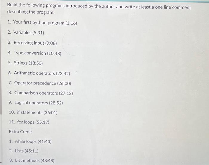 Solved Build the following programs introduced by the author | Chegg.com