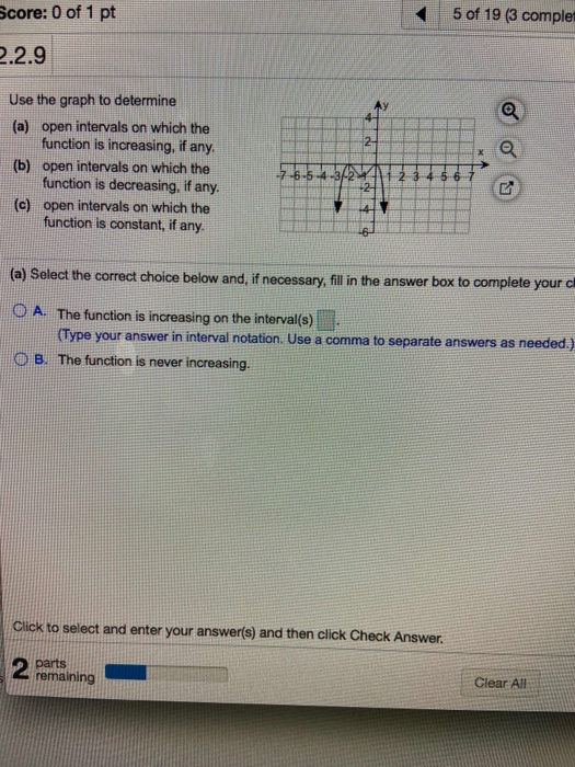 Solved Use the graph to determinea.) open intervals on which | Chegg.com