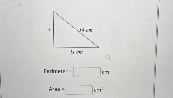 Solved Perimeter = cm | Chegg.com