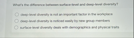 Solved What's the difference between surface-level and | Chegg.com