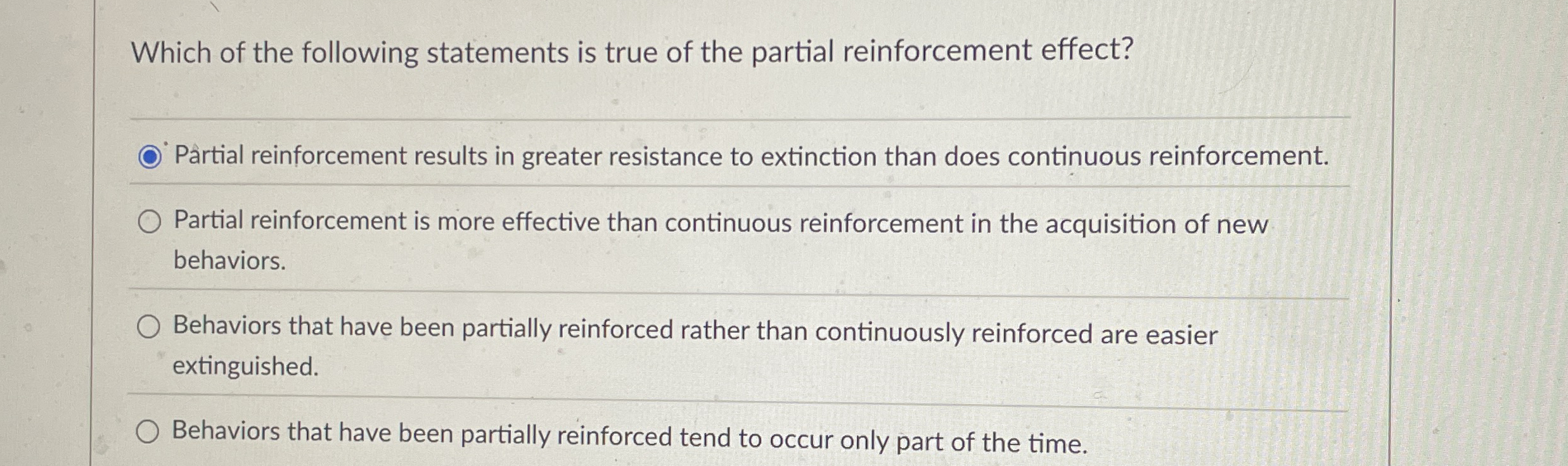 Solved Which of the following statements is true of the | Chegg.com