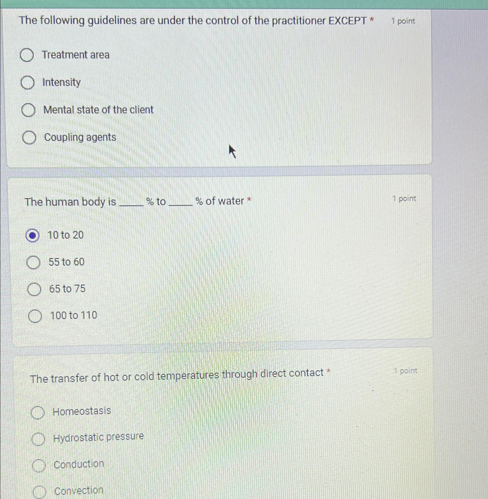 Solved The following guidelines are under the control of the | Chegg.com