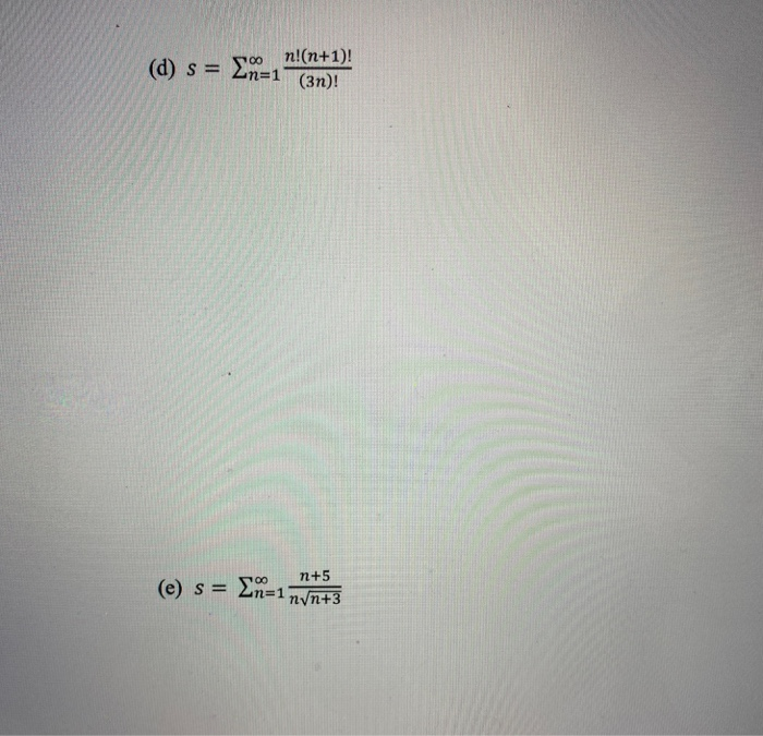 Solved 1. (30 points) Determine whether the following series | Chegg.com