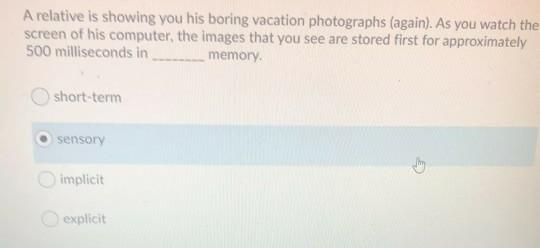 Solved A relative is showing you his boring vacation | Chegg.com