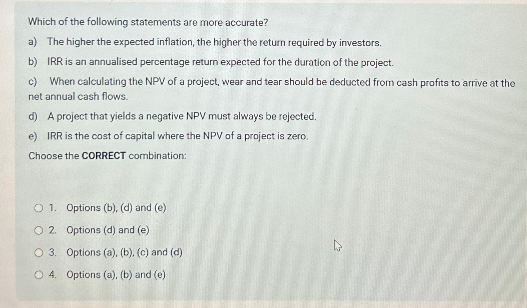 Solved Which of the following statements are more | Chegg.com