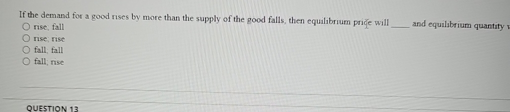 Solved If the demand for a good rises by more than the | Chegg.com