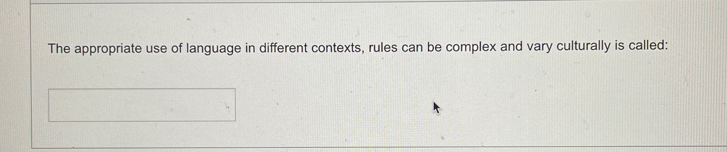 Solved The appropriate use of language in different | Chegg.com