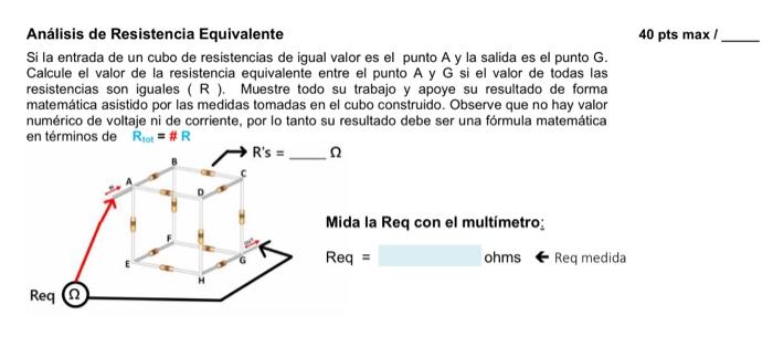Solved Análisis de Resistencia Equivalente Si la entrada de | Chegg.com