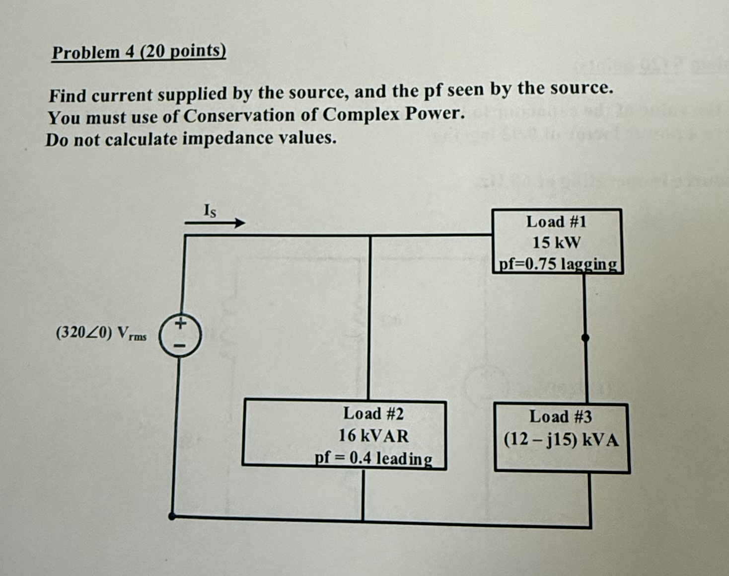 Problem 4 (20 ﻿points)Find current supplied by the | Chegg.com