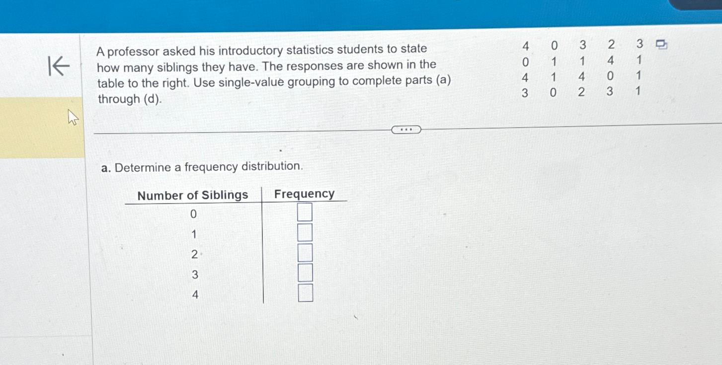 Solved A professor asked his introductory statistics | Chegg.com