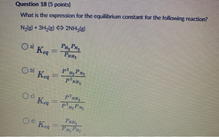 Solved PHN2 Question 18 (5 points) What is the expression | Chegg.com