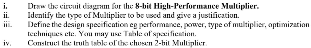 Solved i. ﻿Draw the circuit diagram for the 8-bit | Chegg.com