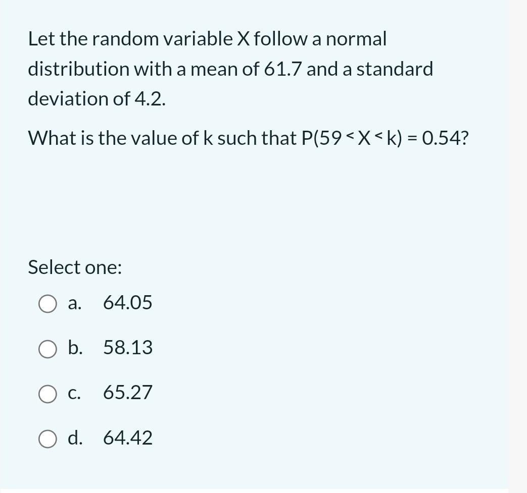 Solved Let the random variable X follow a normal | Chegg.com