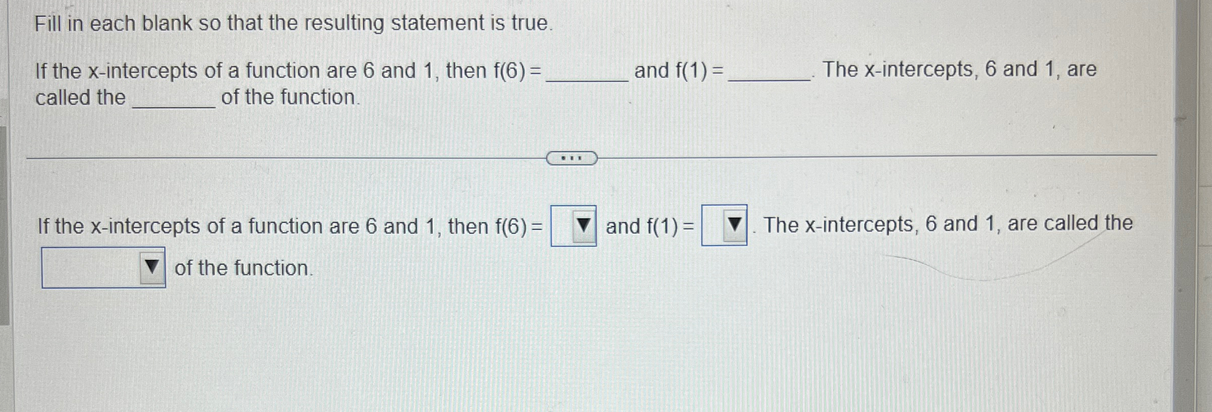 Solved Fill in each blank so that the resulting statement is | Chegg.com