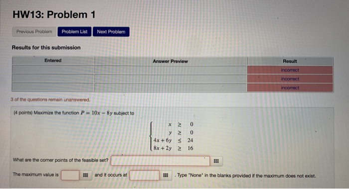 Solved HW13: Problem 1 Previous Problem Problem List Next | Chegg.com