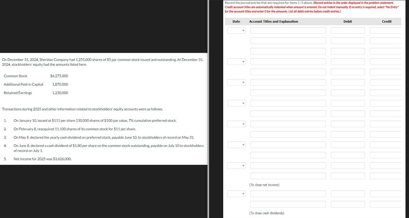 Solved Record the journal entries that are required for | Chegg.com
