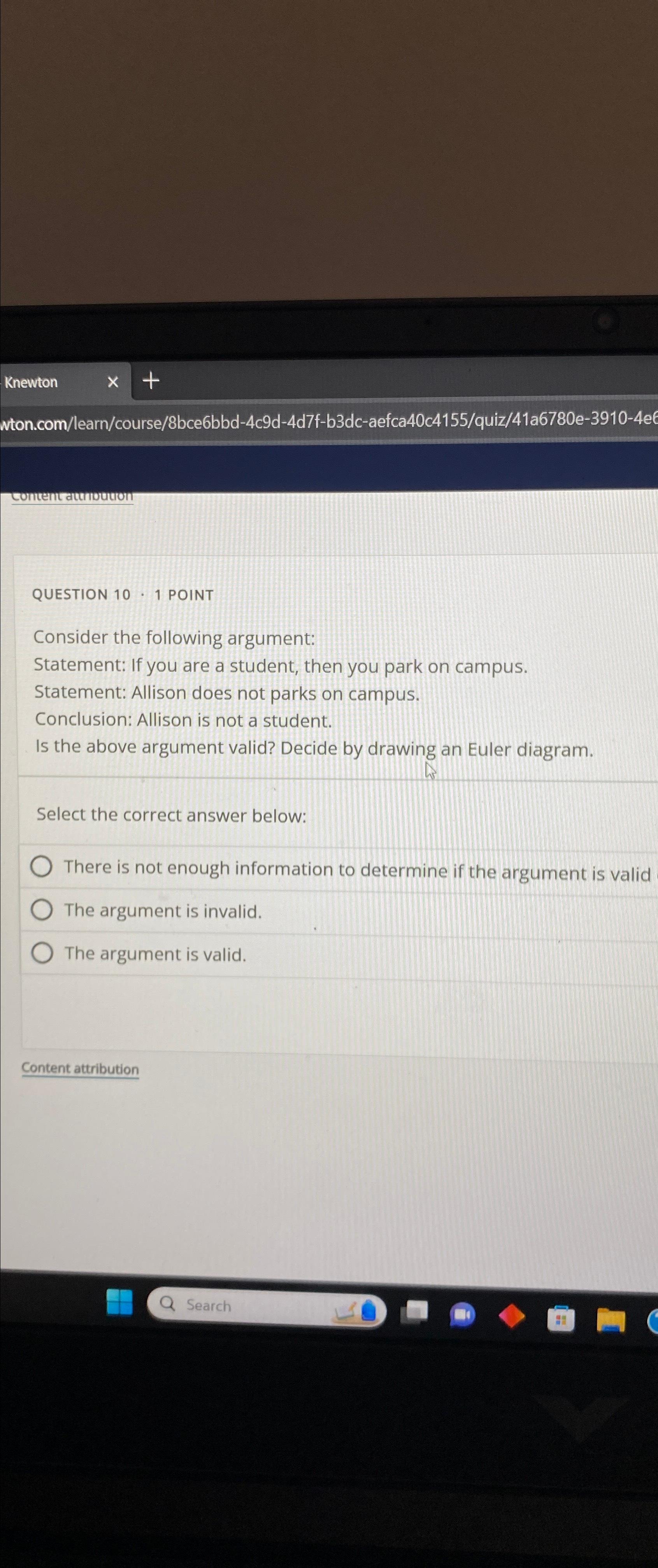 Solved QUESTION 10*1 POINTConsider the following | Chegg.com Solved QUESTION 10*1 POINTConsider the following | Chegg.com