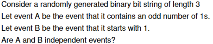 Solved Consider a randomly generated binary bit string of | Chegg.com