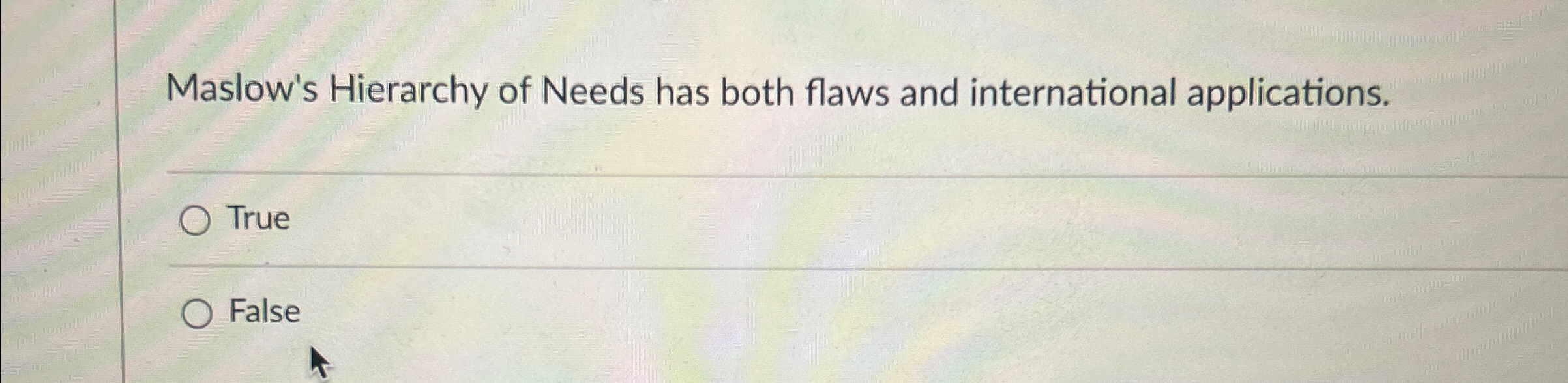 Solved Maslow's Hierarchy of Needs has both flaws and | Chegg.com