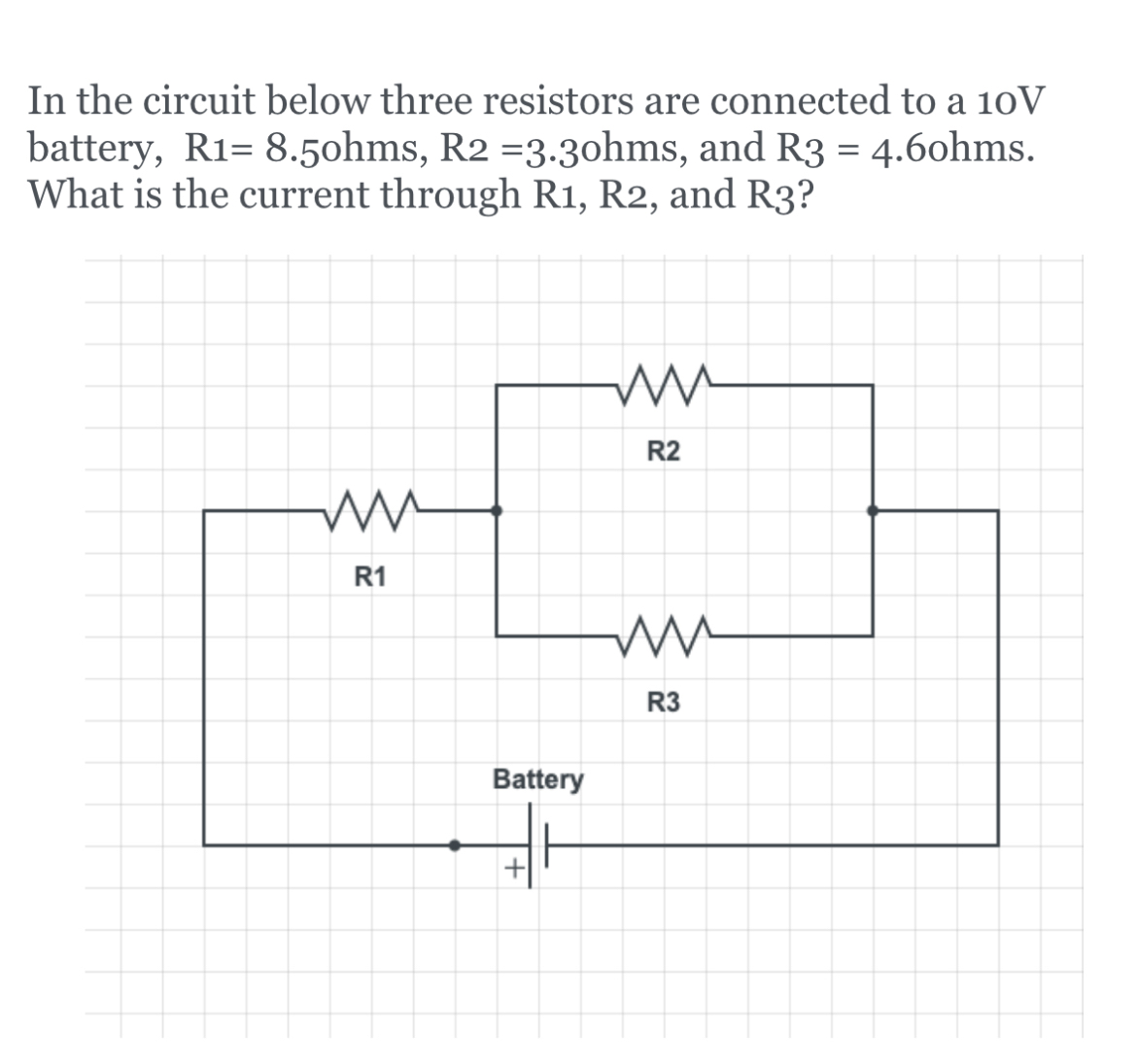 Solved In the circuit below three resistors are connected to | Chegg.com