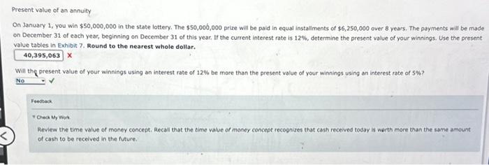 Solved On January 1, you win $50,000,000 in the state | Chegg.com