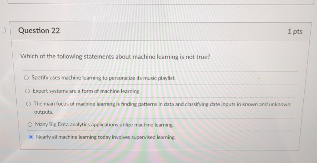 Solved Question 22Which of the following statements about | Chegg.com