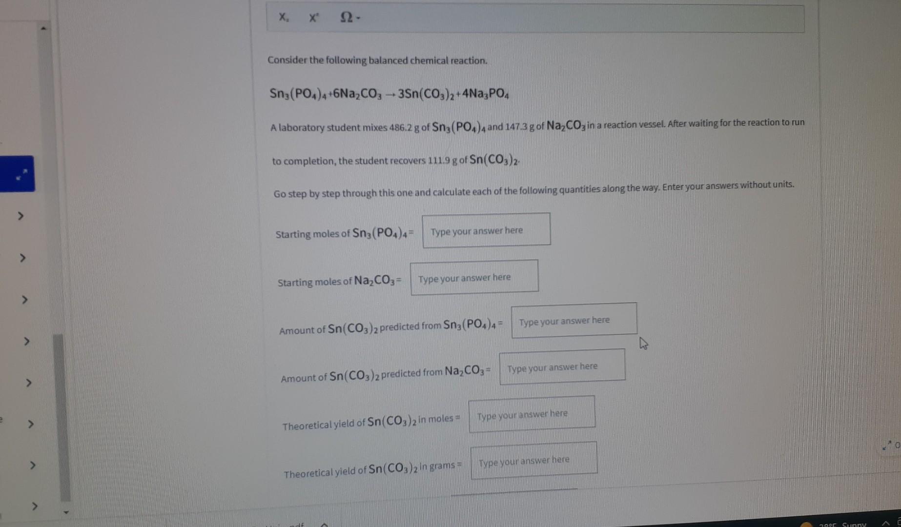 Solved Consider the following balanced chemical reaction. | Chegg.com