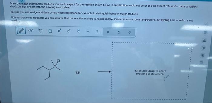 Solved Draw the major substitution products you would expect | Chegg.com