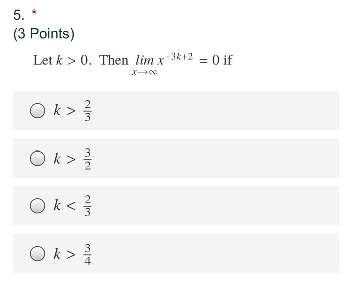 Solved 1. (3 Points) lim xe) - X= 2 0 / 4 -2 2. (3 Points) s | Chegg.com