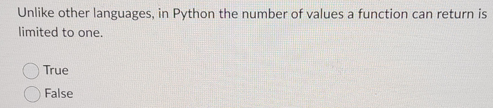 Solved Unlike other languages, in Python the number of | Chegg.com