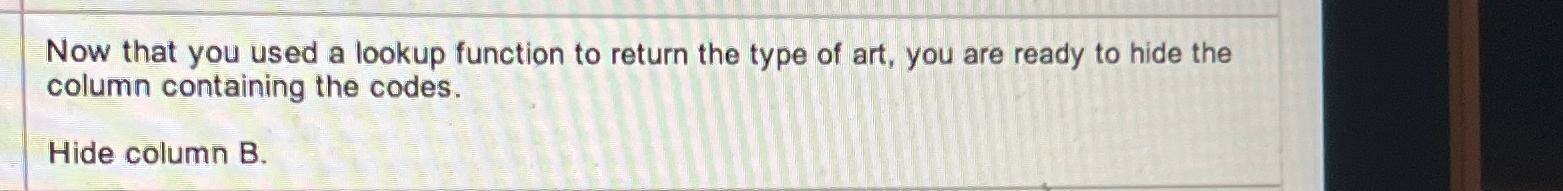 Solved Now that you used a lookup function to return the | Chegg.com
