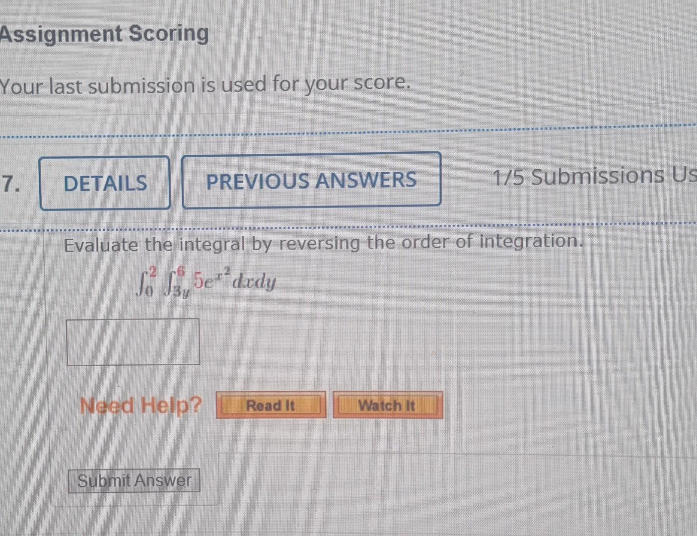 Solved Assignment Scoring Your last submission is used for | Chegg.com