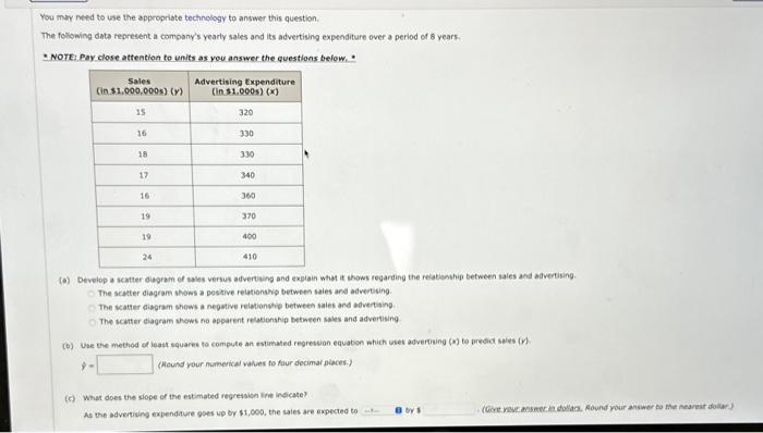 You mar ned to use the appropriate technology to | Chegg.com