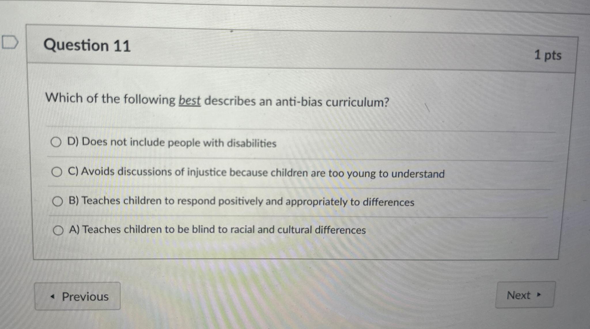 Solved Question 111 ﻿ptsWhich of the following best | Chegg.com