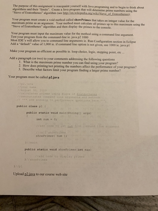 Solved The purpose of this assignment is reacquaint yourself | Chegg.com