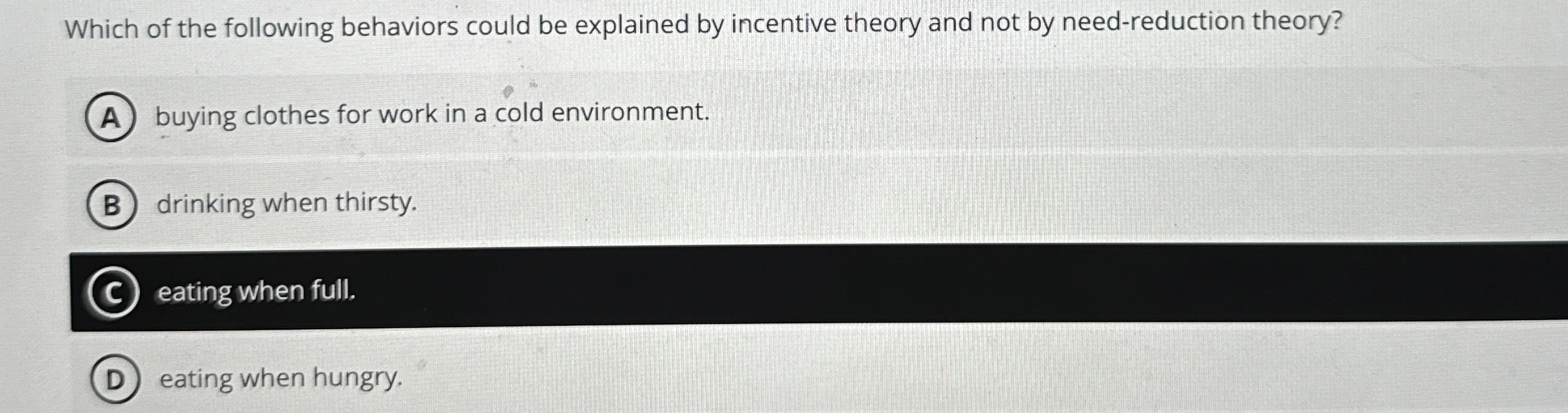Solved Which of the following behaviors could be explained | Chegg.com