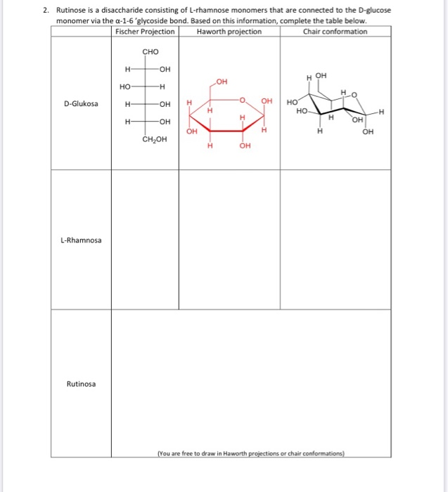 Solved 2. Rutinose is a disaccharide consisting of | Chegg.com