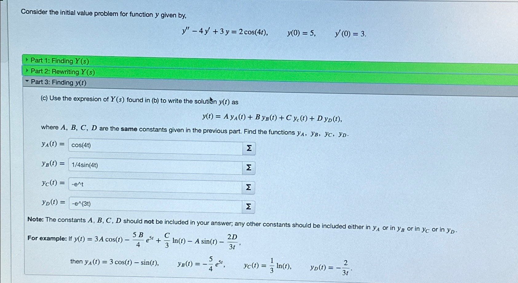 Solved Consider the initial value problem for function y | Chegg.com