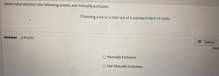 Solved Determine whether the following events are mutually | Chegg.com