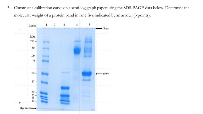 Construct a calibration curve on a semi-log graph | Chegg.com