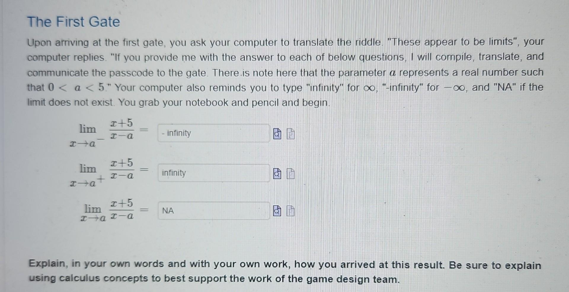 Solved Upon arriving at the first gate, you ask your | Chegg.com